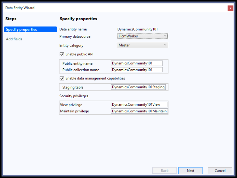 Data Entity in Microsoft Dynamics 365 F&O